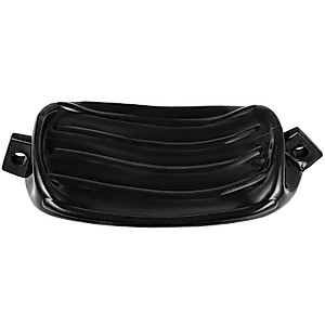 VEVOR Mophorn Ribbed Twin Eyes Boat Fender Black Boat Fender Bumper Pack of 4 and Pump to Inflate (Black, 8 x 27 inches)