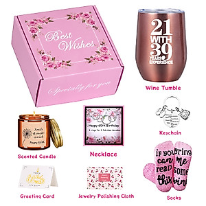 60th Birthday Gifts for Women, Fabulous Funny Happy Birthday Gift for Mom, Best Friend, Sister, Wife, Aunt Turning 60 Years Old, 60th Bday Gifts Women