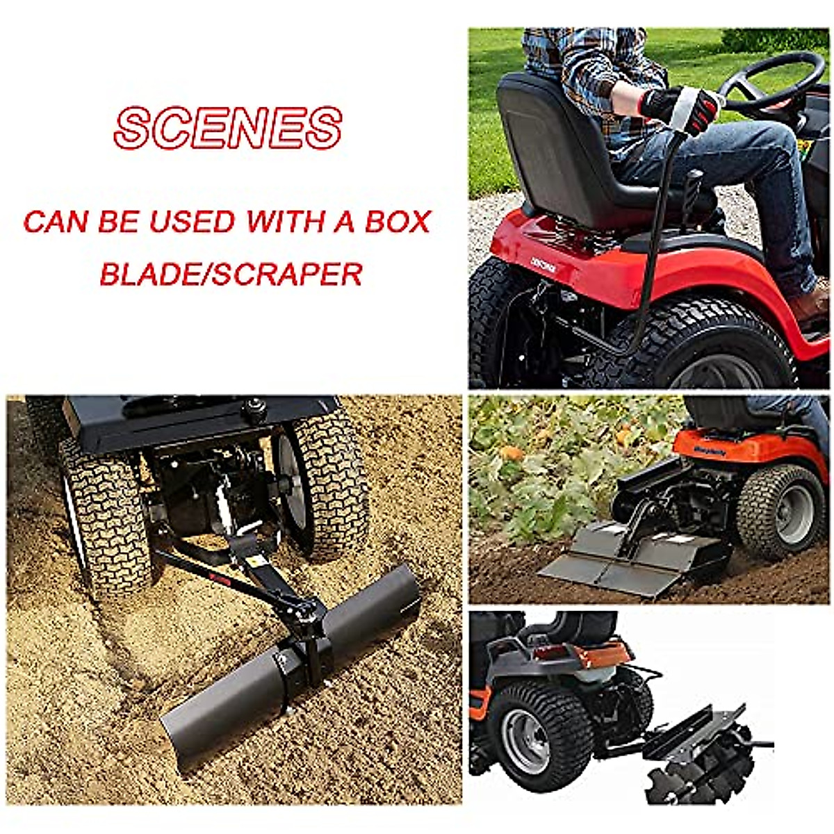 NUBEHONE Garden Tractor Sleeve Hitch Lawn Tractor Attachment Fit for Husqvarna 585607901 Craftsman Tractors with 22" & 23" Tires