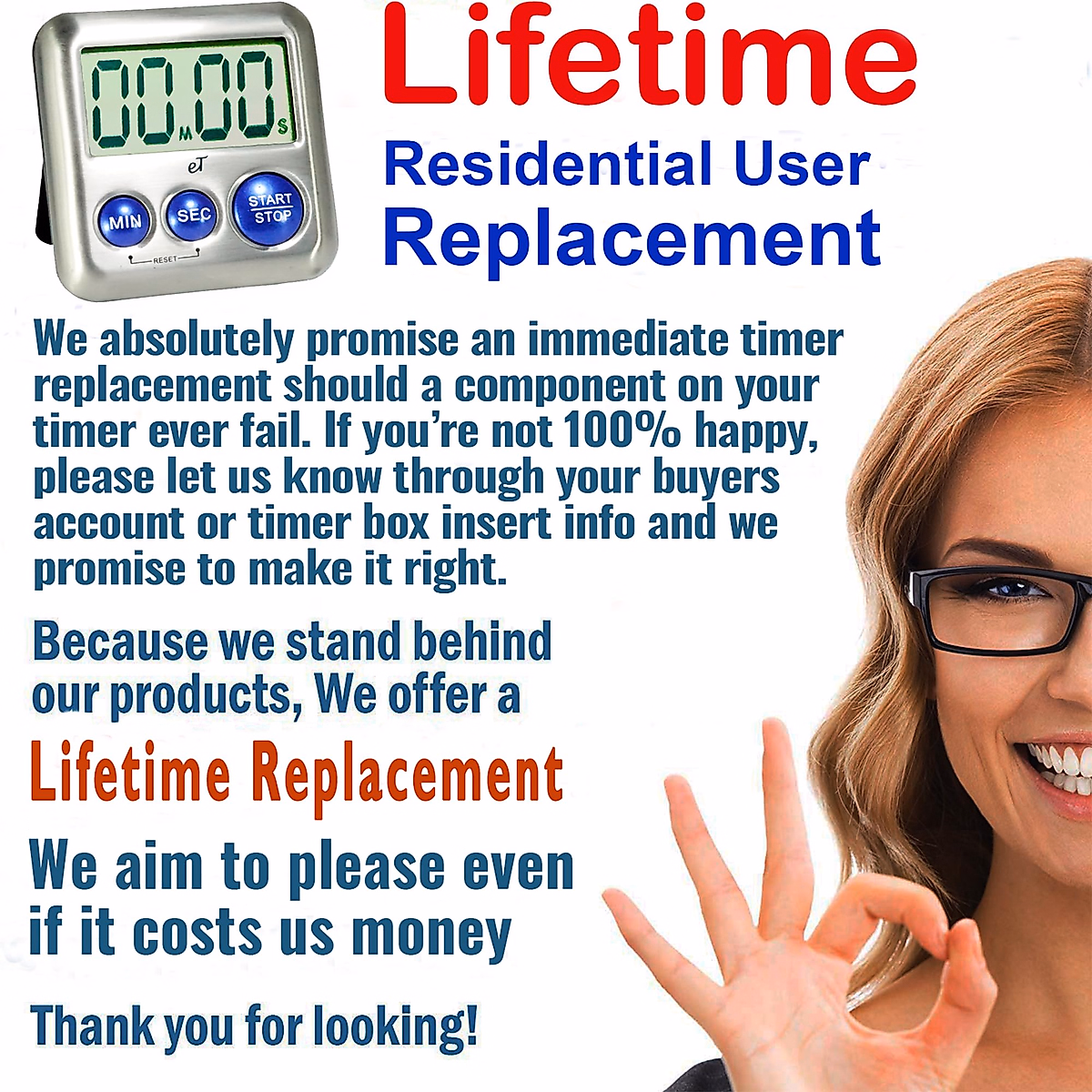 Elegant Digital Kitchen Timer Stainless Steel - Plumberry - Strong Magnetic Back - Kickstand - Loud Alarm - Large Display - Auto Memory - Auto Shut-Off - Model eT-24 (Plumberry) by eTradewinds