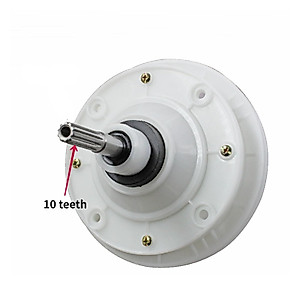 NieKe Washing Machine Repair Parts10 Teeth Shaft Height 35mm ，Compatible for Washing Machine Reducer Gearbox Motor Reducer Clutch Household