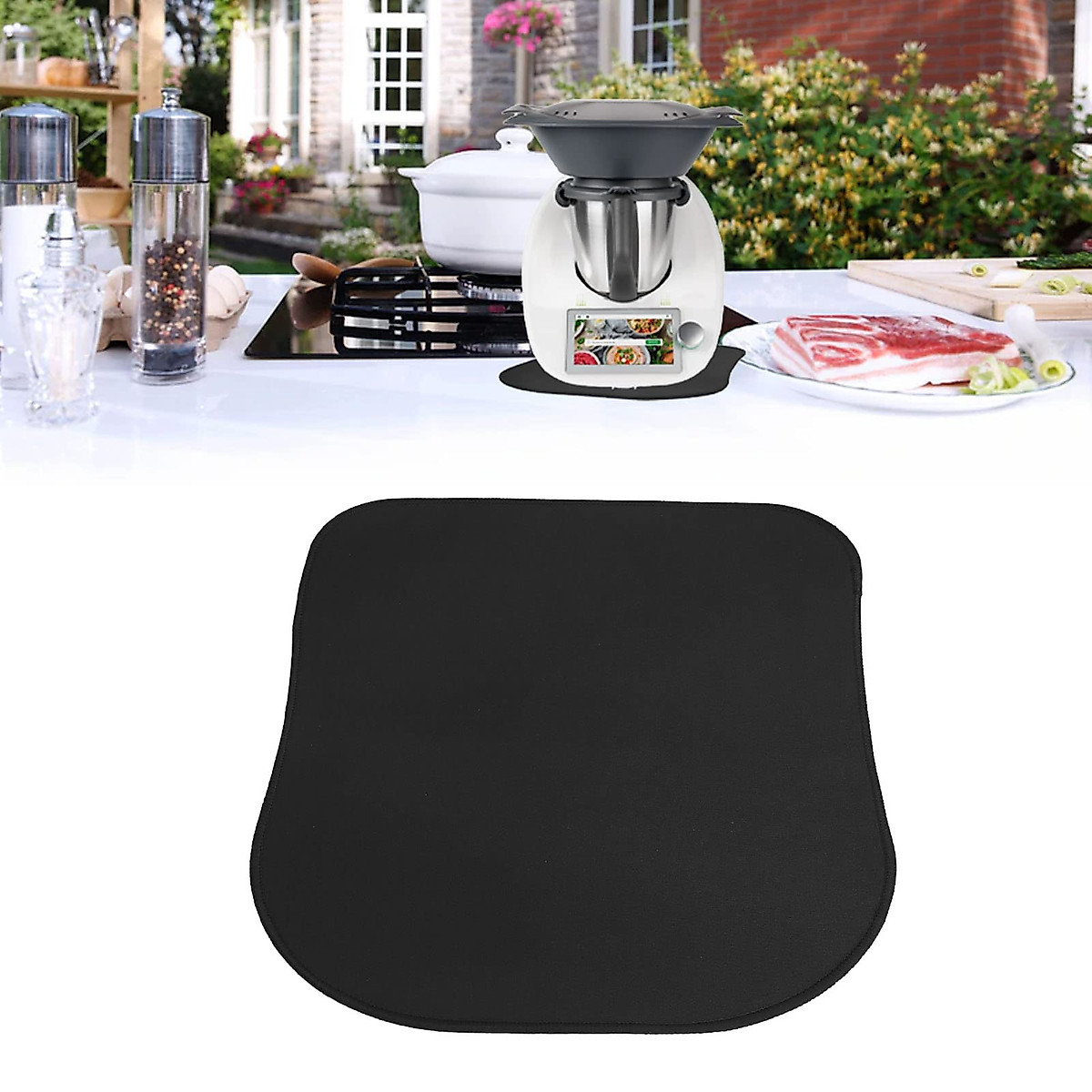Kitchen Appliance Sliding Appliance Mat, Multipurpose Mat with Appliances Sliding Function for Blender, Toaster, Air Fryer, Food Processors, Stand Mixer,30x35cm