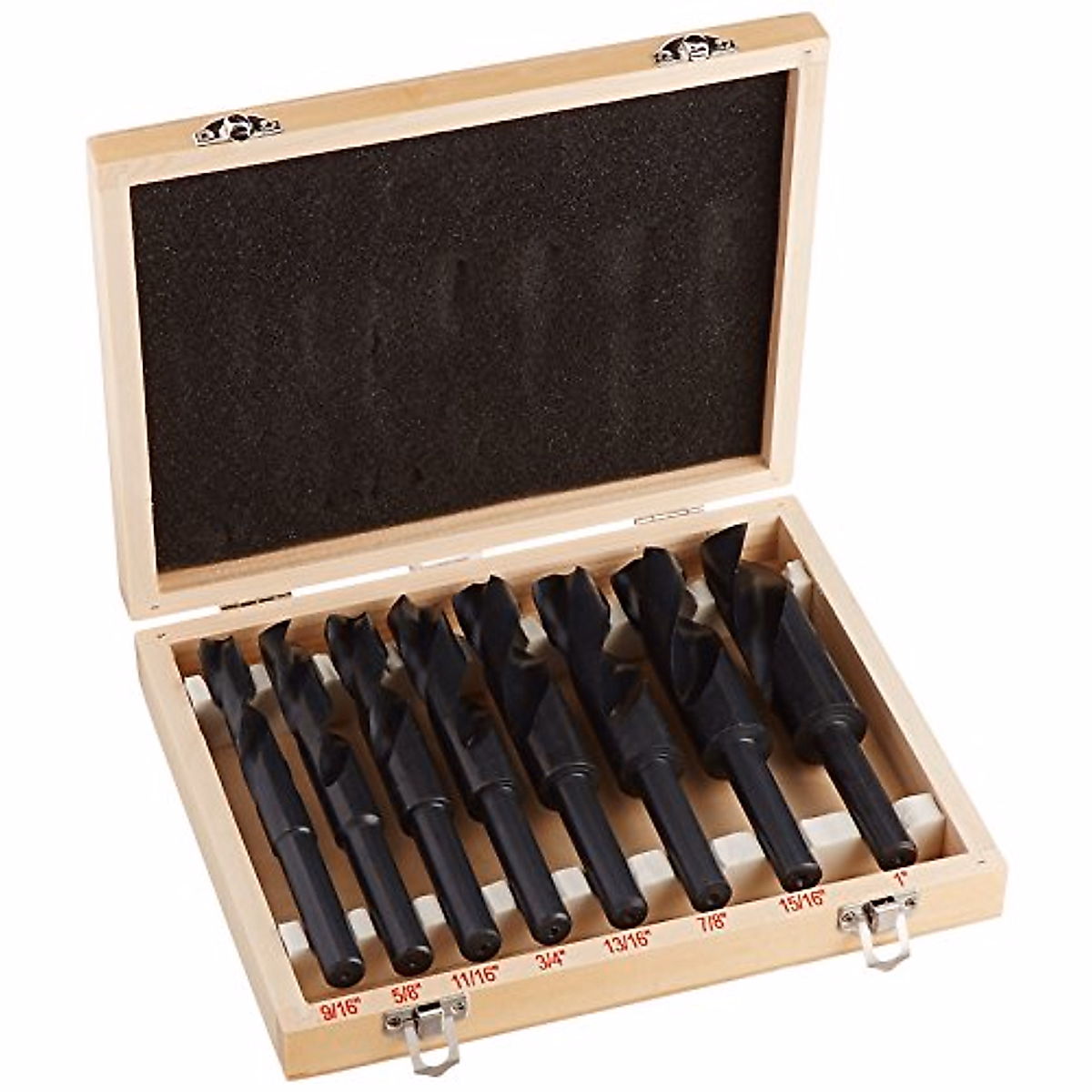 Reduced Shank Drill Bit Set Silver & Deming 9/16-1" 8-pc