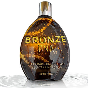Bronze DNA Natural Sunless Self Tanner Lotion – Sunless Self Tanner for Women and Men – The Gradual Self Tanner for Light, Medium & Dark Tans – XL 13.5 Oz Bottle - Physics Color