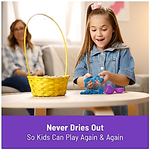 Kinetic Sand, 20-Pack Eggs with 3.3lbs Red, Yellow & Blue Play Sand for Egg Hunts, Party Favors & Goodie Bags, Sensory Toys for Kids Ages 3 and up