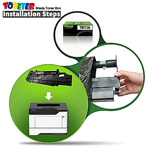 ToBeter Compatible TB-FC505 Waste Toner Replacement for Toshiba TBFC50 Waste Container Box for EStudio 2505AC 2515AC 2555C 3005AC 3015AC 3055C 3505AC 3515AC 3555C 4505AC 4515AC 4555C Printers (1-Pack)