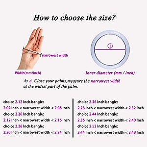 Taozyao 54mm Natural Green Jade Bracelet Bangle for Women Genuine with Certificate - Good Luck Bracelet - 100% Jade Stone Handmade Bracelets