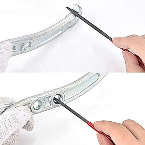 KALIM Needle File Set (10Pcs High Carbon Steel Files) and 1 Wire Cutter in A Carry Bag, File Tools for Soft Metal, Wood, Jewelry, Model, DIY, Hobby, etc.