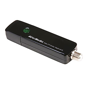 AVerMedia AVerTV Volar Hybrid Q, USB TV Tuner, ATSC, Clear QAM HDTV & FM Radio, Supports Windows 10 (H837)