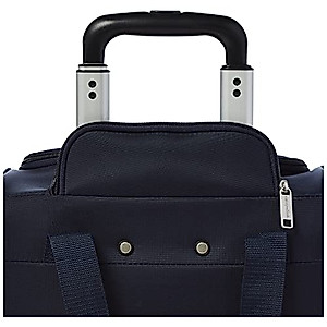 Amazon Basics Underseat Carry-On Rolling Travel Luggage Bag, 14 Inches, Navy Blue