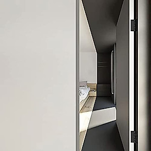 4 Inch Matt Black Door Hinges，4”×3” Stainless Steel Door Hinge，Hinge Bearing Diameter 0.6inch, Thickness 0.12inch, Single Piece Weight 0.65 Pounds，3 Pack