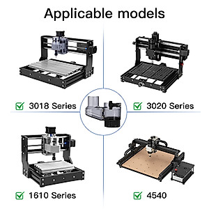 CNC ABS Dust Shoe for CNC Machines, 52mm Diameter Motor, fits Most 300W-500W Spindle Motors, Engraving Machine Accessories for CNC Engraver Milling Mahcine