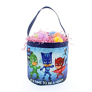 Disney PJ Masks Boys Girls Collapsible Gift Basket Bucket Gift Tote Bag (One Size, Blue)
