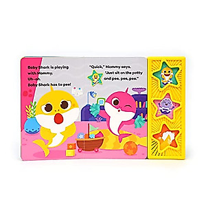 Pinkfong Baby Shark Potty Time Sound Book: Interactive Potty Training StorybookㅣBaby Learning Toys l Interactive Electronic Educational Learning for Preschoolers and Toddlers 1-3