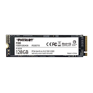 Patriot P300 M.2 PCIe Gen 3 x4 128GB Low-Power Consumption SSD