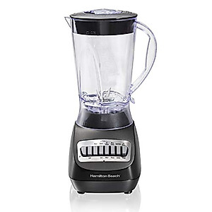 Hamilton Beach 56 Ounce 650W 10 Speed & Pulse Countertop Smoothie Blender, Black