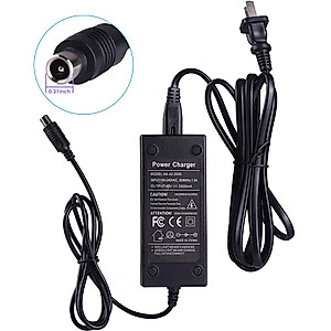 42V 2A Power Charger Adapter Cable for Xiaomi M365, Spin, Skip, Segway Ninebot ES1 ES2 ES4, Bird, Lime, Lime-S Electric Scooter for 36V Li-ion Battery