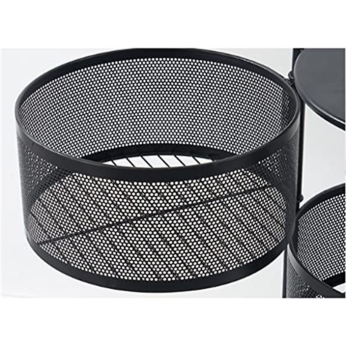 BHVXW Kitchen Vegetable Rotating Shelf Floor Multi-Layer Round Household Vegetable Basket Fruit and Vegetable Storage Storage Rack