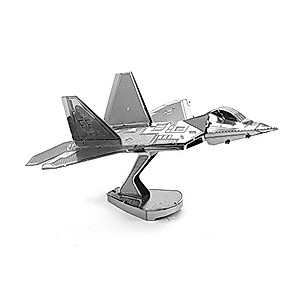 Metal Earth 3D Model Kits Set of 3: F-22 Raptor - F-35 Lightning II - F-15 Eagle
