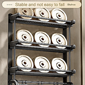 JHDXL Bathroom Countertop Organizer Shelf, 3-Tier Freestanding Multipurpose Storage Shelves, Bathroom Shelves Wall Mounted with Towel Rack, for Bathroom Laundry Kitchen Office(50CM/20IN)