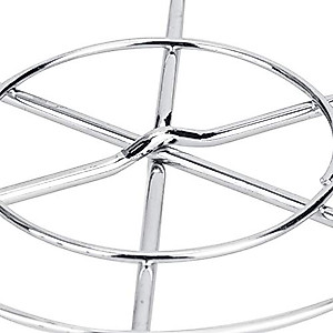 Barbecue Wire Mesh Multifunction Round Grill Net Grill Cooking Grid Grate Wire Steaming Cooling Barbecue Rack/Carbon Baking Net/Pan Grate Outdoor Garden Camping Picnic Tool (32.5 cm / 12.8 in Dia)