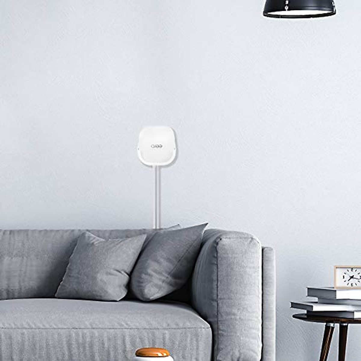 Huafly Screwless Wall Mount Bracket for Eero 6 Wifi, VHB Stick On Holder, Strong Adhesive Holder, No Tools No Drilling No Hole (2Pcs)