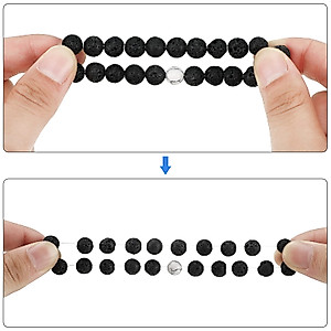 Hicarer 4 Pieces Evil Eye Bracelet Set Hamsa Charm Beaded Bracelets Chakra Charm Stretch Bracelet for Women(Elegant Style)