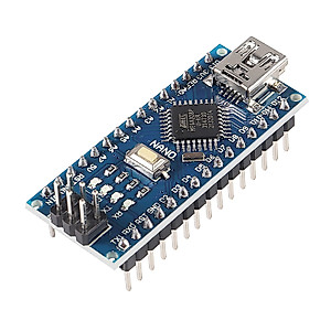 DWEII 4PCS for Nano V3.0 ATMEGA328P Module CH340C Chip 5V 16MHz Mini USB Micro-Controller Board with 4PCS Mini USB Cable Compatible with Arduino