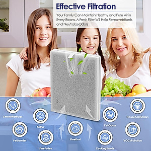 True HEPA Pure-Zone Air Purifier Replacement Filter Compatible with Pure Enrichment PureZone Air Purifier Filter and PureZone 3-in-1 Air Purifier PEAIRPLG, 2 H13 True HEPA Filter & 8 Extra Pre-Filter