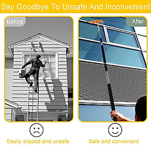 Greeily Extension Pole, 2 Ft to 12 Ft Paint Extension Pole Multi-Purpose Splice Spider Brush Outdoor Spray Paint Roller Cleaning Extendable Pole and Chandelier Replacement (3feet-11feet)