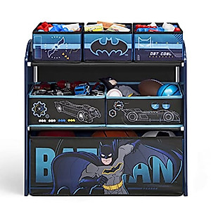 Delta Children Design & Store 6 Bin Toy Storage Organizer, Batman