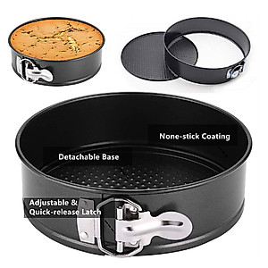 Steamer Basket, Egg Rack Holder, 7" Non-stick Springform Cake Pan, 50 Pcs Cake Paper for Instant Pot Accessories, Vegetable Food Steamer Rack. Fit Pot 5,6,8 qt Pressure