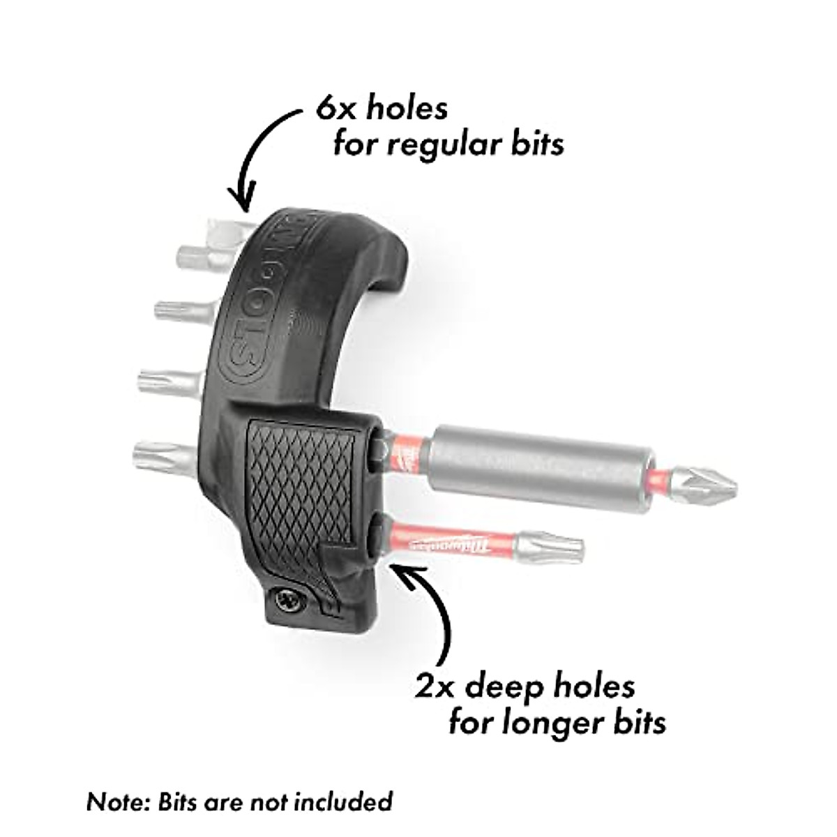 M12 Bit holder for Milwaukee Gen2 Drill Driver - Milwaukee Packout Accessories - Magnetic Bit Holder For M12 Surge Drill Driver - Milwaukee Bit Holder for M12 2503 and 2504(not impact)