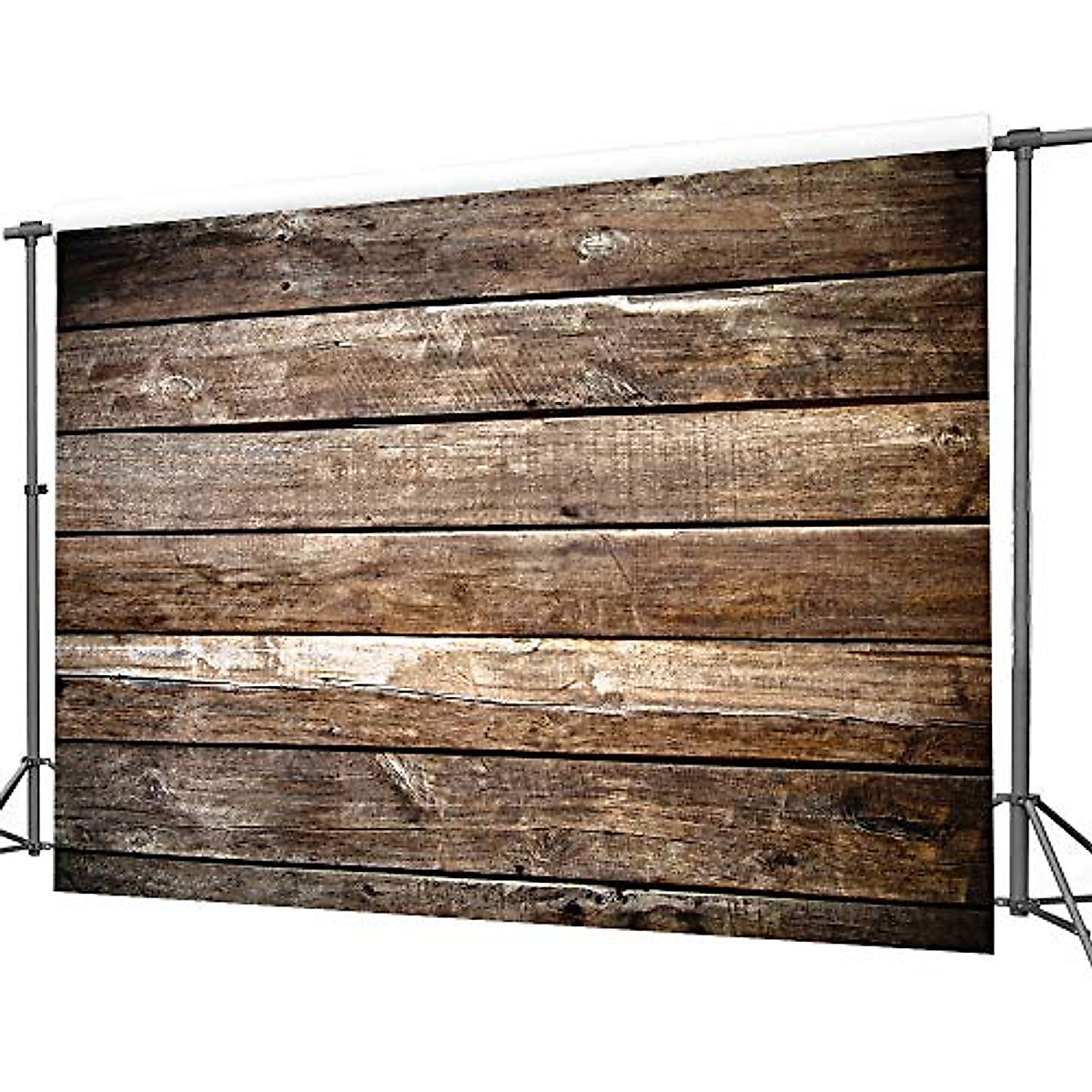 LYWYGG 7x5ft Photography Backdrop Brown Wood Backdrops Photography Wood Floor Wall Background Photographyers CP-172