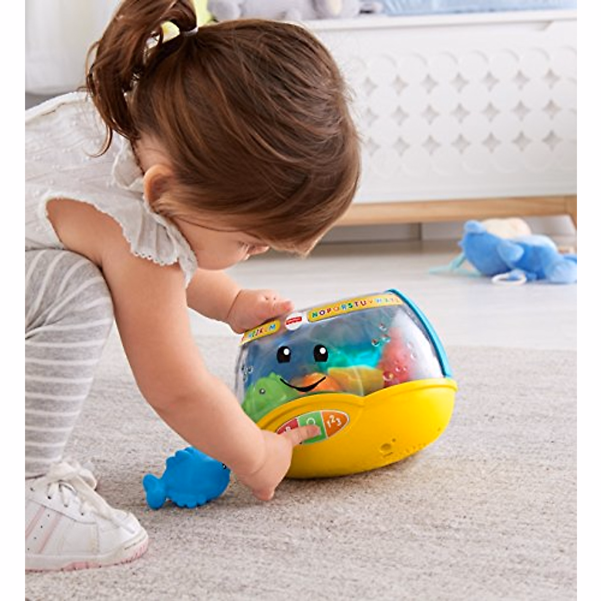 Fisher-Price Laugh & Learn Baby & Toddler Toy Magical Lights Fishbowl With Smart Stages Learning Content For Ages 6+ Months