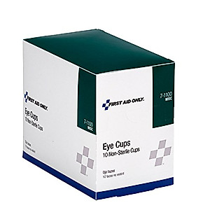 First Aid Only 7-110 Non Sterile Eye Cups, 10 Pack