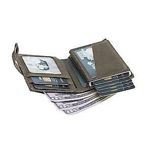 BOSANI Tactical Waterproof Canvas Mechanized Wallets (Light Green)