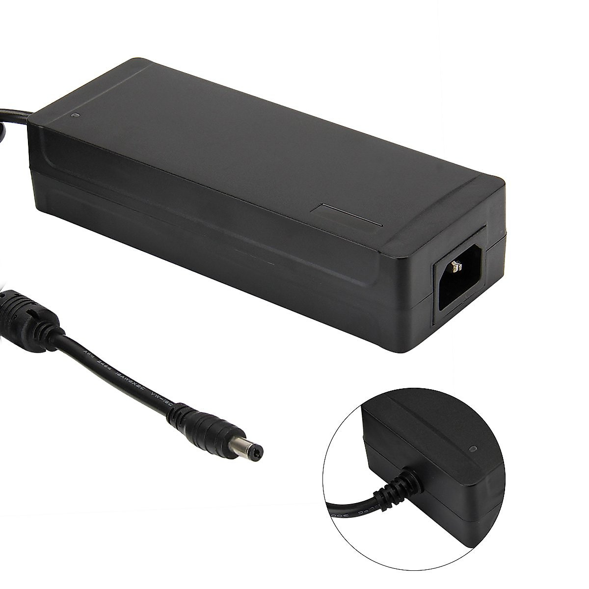 BINZET AC to DC 12V 10A 120W Power Supply Adapter Converter Regulator, 5.5mm x 2.1mm DC Plug, 12Volt 10Amp Wall Power Plug for DC12V 5050 5630 Flexible LED Strip Lights