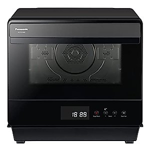 Panasonic HomeChef 7-in-1 Compact Oven with Convection Bake, Airfryer, Steam, Slow Cook, Ferment, 1200 watts, .7 cu ft with Easy Clean Interior - NU-SC180B (Black)