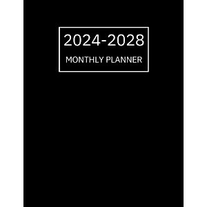 2024-2028 Monthly Planner: 5 Years Calendar from January 2024 To December 2028