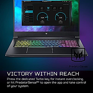 Acer Predator Helios 300 PH317-55-77S4 Gaming Laptop | Intel i7-11800H | NVIDIA GeForce RTX 3070 Laptop GPU | 17.3" QHD 165Hz 3ms IPS Display | 16GB DDR4 | 1TB SSD | Killer WiFi 6 | RGB Keyboard