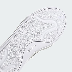 adidas Men's CourtBlock Sneaker, White/White/White, 10.5