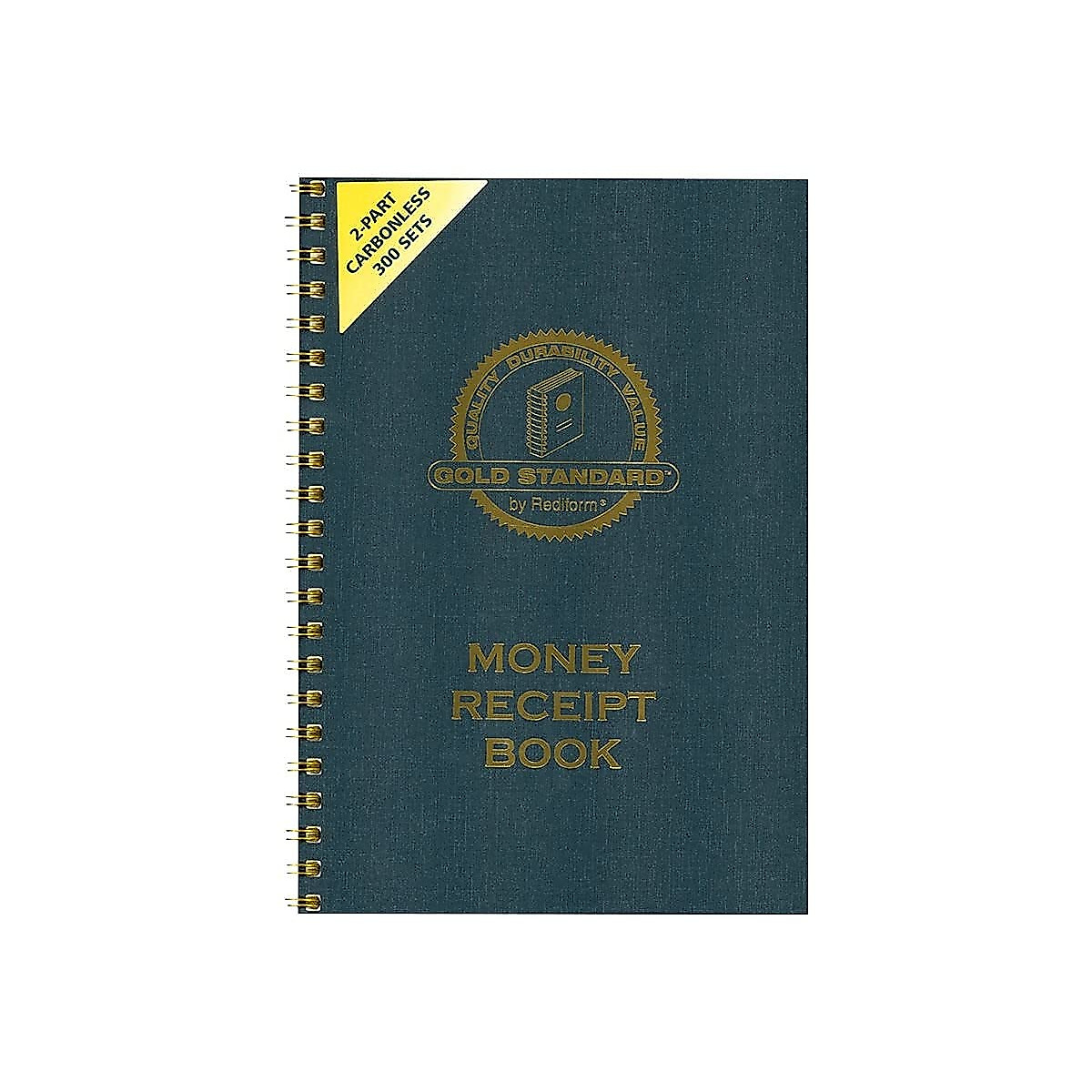 Rediform 8L810 Money Receipt Book 7 x 2 3/4 Carbonless Duplicate Twin Wire 300 Sets/Book