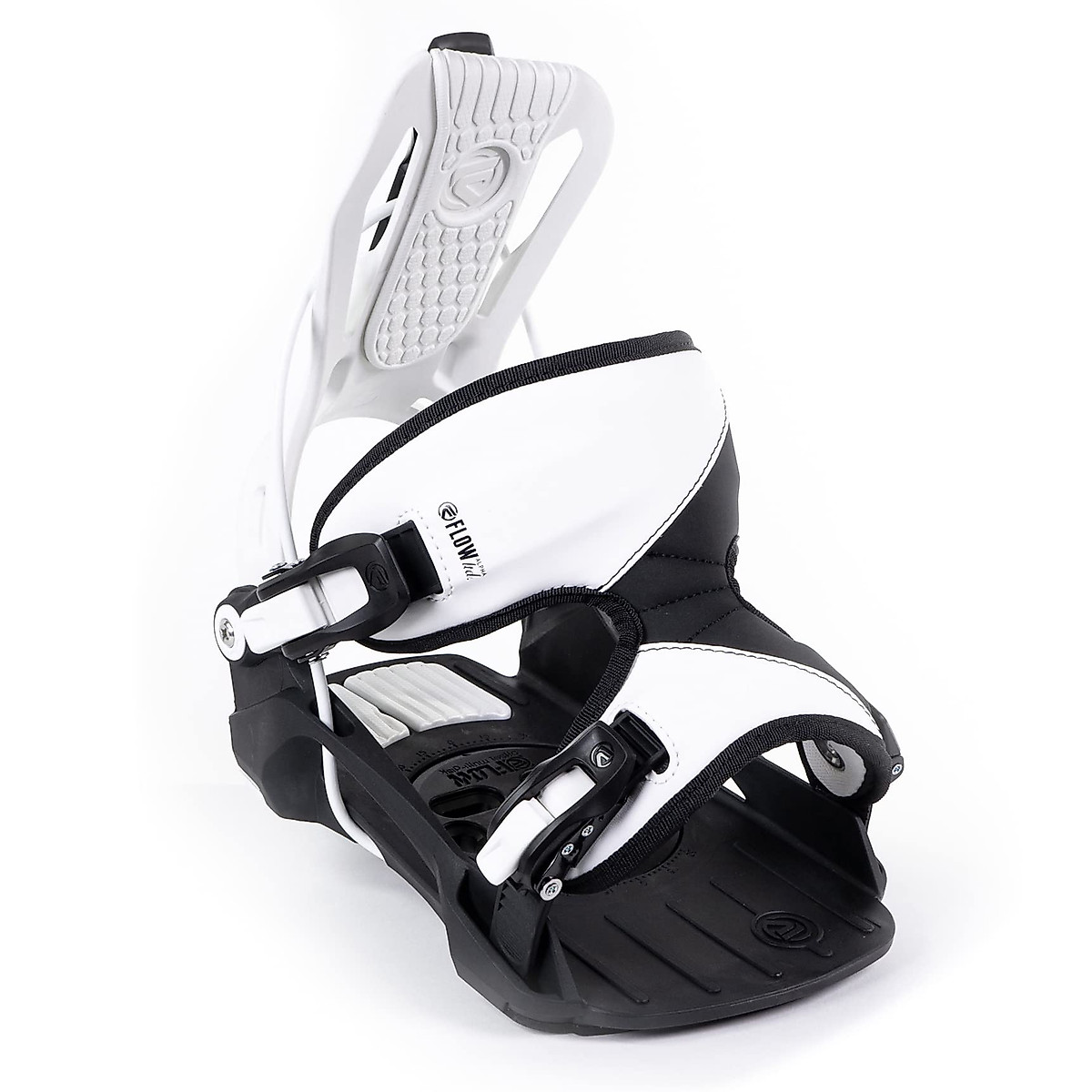 2022 FLOW Men's Gap Wide Snowboard Package Alpha Bindings - 156 cm Wide (Large (7.5-10.5), White Bindings)