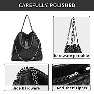 Work Bags for Women Fashion Large Tote Bag Womens Purses and Handbags(Black)