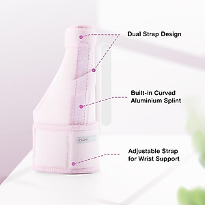 DOEPLEX Trigger Thumb Splint for Women & Men, Adjustable Thumb Spica Support Brace Stabilizer for Pain, Sprains, Arthritis, Tendonitis, One Size Fits Right or Left Hand