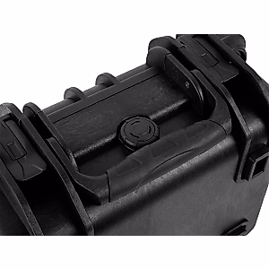 Monoprice Weatherproof Hard Case - 12 x 10 x 6 Inches, with Customizable Foam, Shockproof, IP67, Ultraviolet and Impact Resistant Material, Black - Pure Outdoor Collection