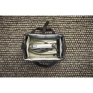 Yamazaki Home Tower 2-in-1 Mat and Bag Portable Folding Iron Pad Cover, W33XD18XH18cm, Black