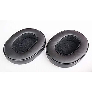 V-MOTA Earpads Compatible with Skullcandy Crusher Bluetooth, Crusher Evo, Crusher ANC, Hesh 3 Wireless Headphones,Replacement Leather Cushions Repair Parts (1 Pair) (Black)