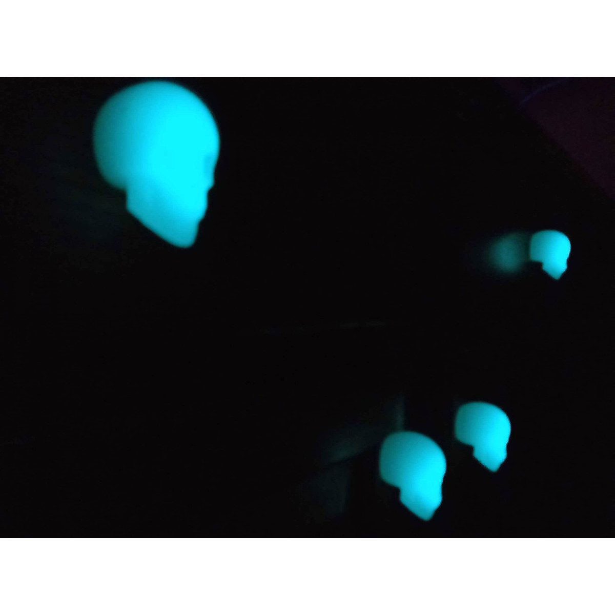 Glow in the Dark Skull Door Knobs Drawer Knobs (Set of 2)